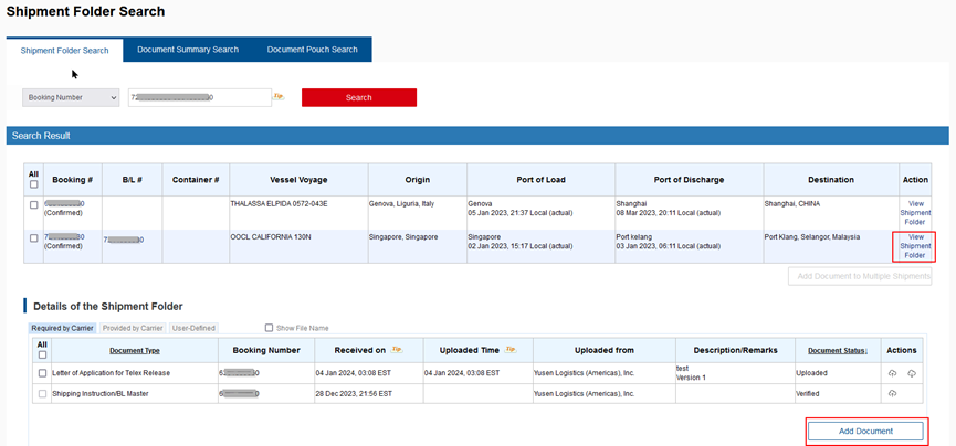 COSCO _E-LOI FAQ for customers