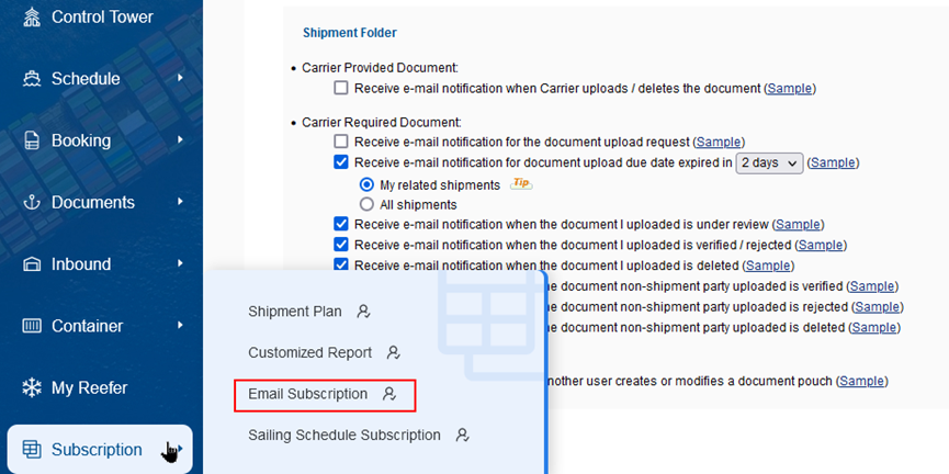 COSCO _E-LOI FAQ for customers